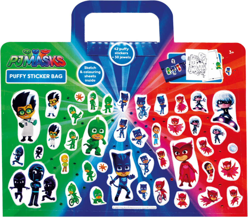 PJ MASKS PUFFY STICKER BAG | Euro Publishing s.r.l.